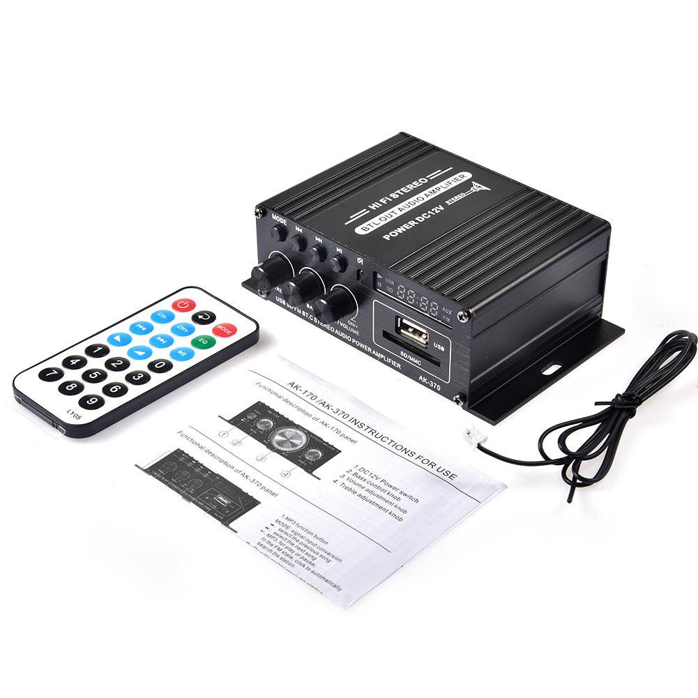 Motorcycle Car Power Amplifier Mini 12V Auto Boat ... – Grandado