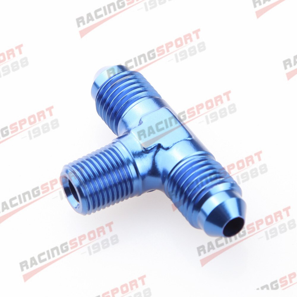 AN6 AN-6 To 1/4" NPT Flare Tee Fitting Adapter Alu... – Vicedeal