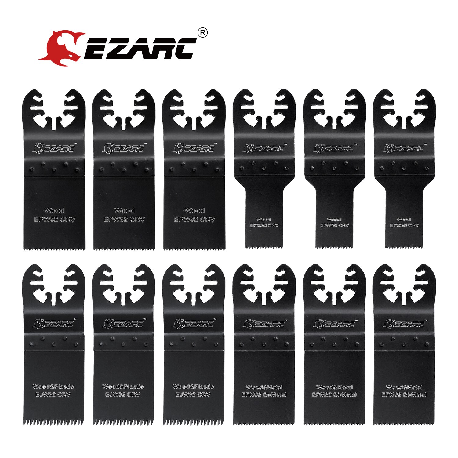 Ezarc 12 Stuks Oscillerende Multitool Bladen Set P... – Vicedeal