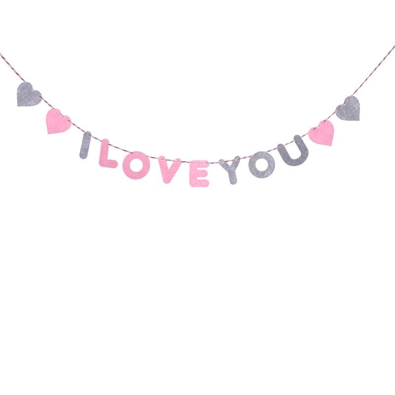 2.8 Meters I LOVE YOU Valentines Day Bunting Banne... – Grandado
