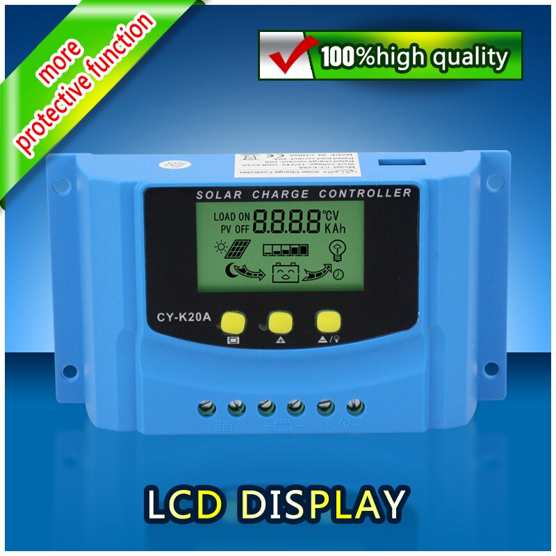 20A LCD display solar charge controller regulator ... – Vicedeal