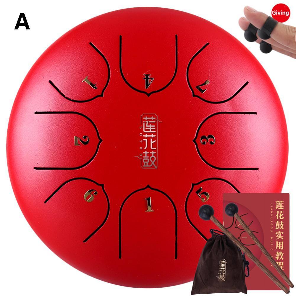 6 Inch 8 Tone Mini Drum Stainless Steel Tongue Dru... – Vicedeal