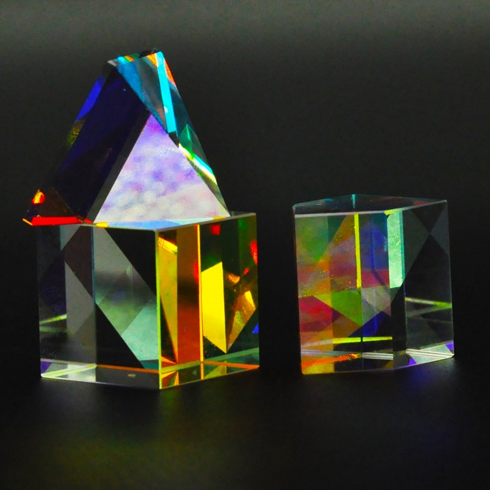 Prisma Glass-luz brillante de seis caras, instrume... – Grandado