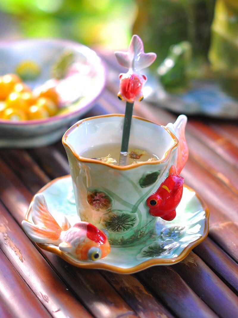 Creativity Modern Pottery Cup Saucer Simplicity No... – Grandado