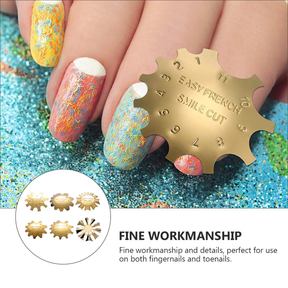 6pcs French Manicure Molding Templates Fingernail ... – Grandado