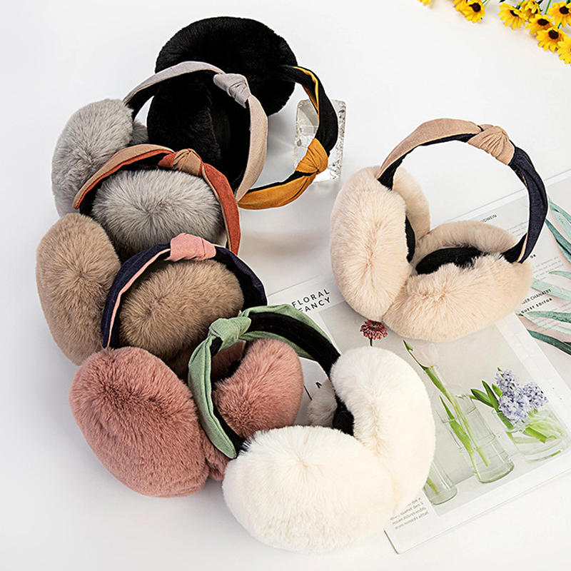 Women Winter Earmuffs Folding Ear Warmer Faux Rabb... – Grandado