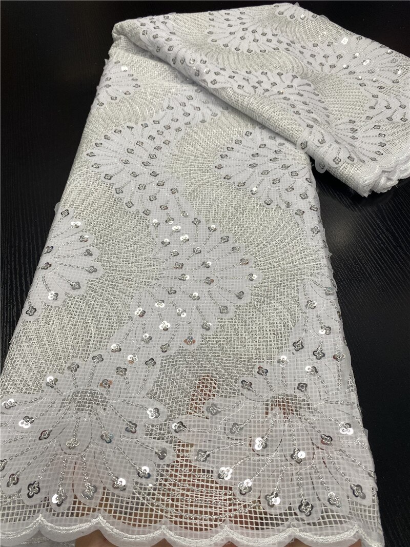 African Lace Fabric Nigerian Lace Fabrics Bridal L... – Grandado