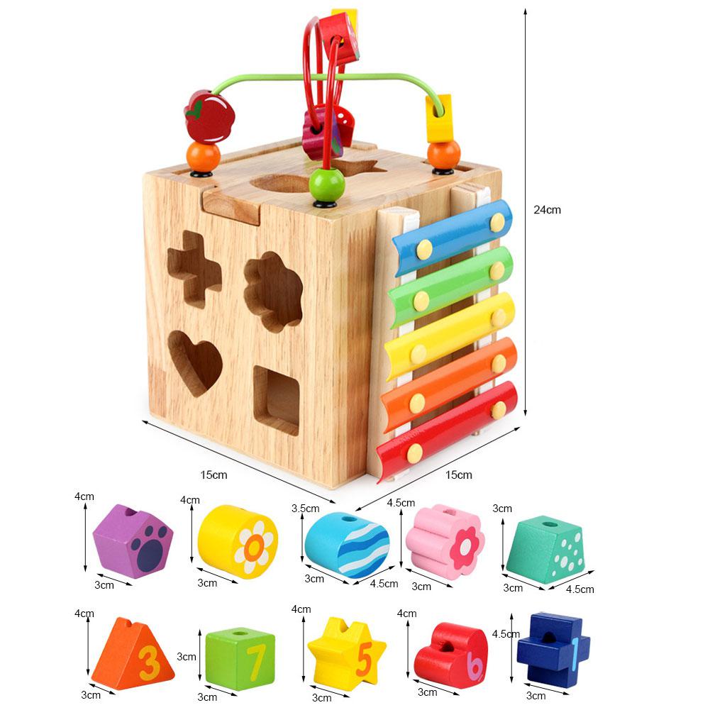 RCtown Wooden Cube Bead Maze Roller Coaster with S... – Grandado