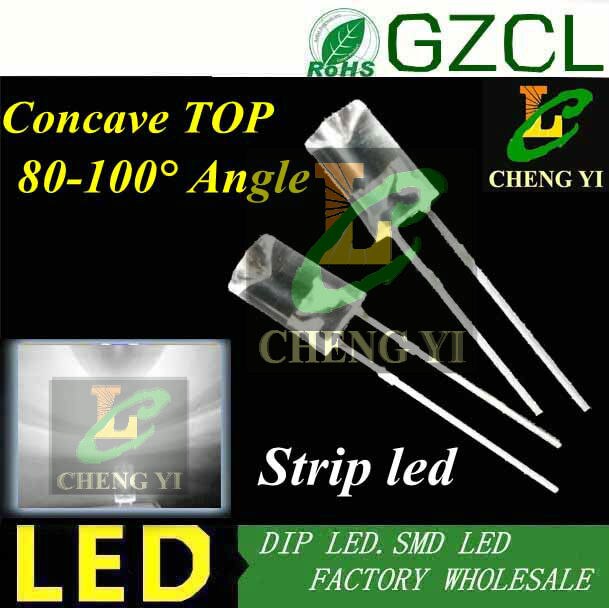 1000 witte 5mm strip led Concave dip led 6000-7000... – Grandado