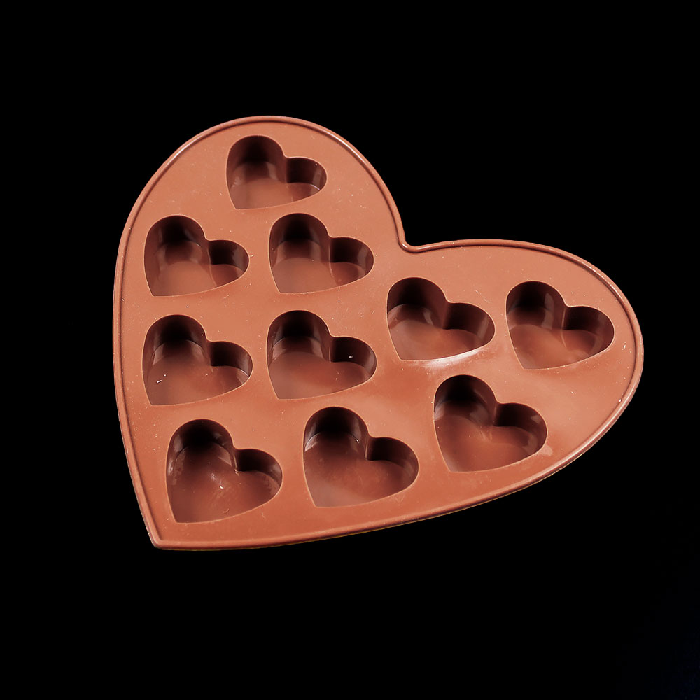 Silicone World Heart Shaped Silicone Ice Grid Mold... – Vicedeal