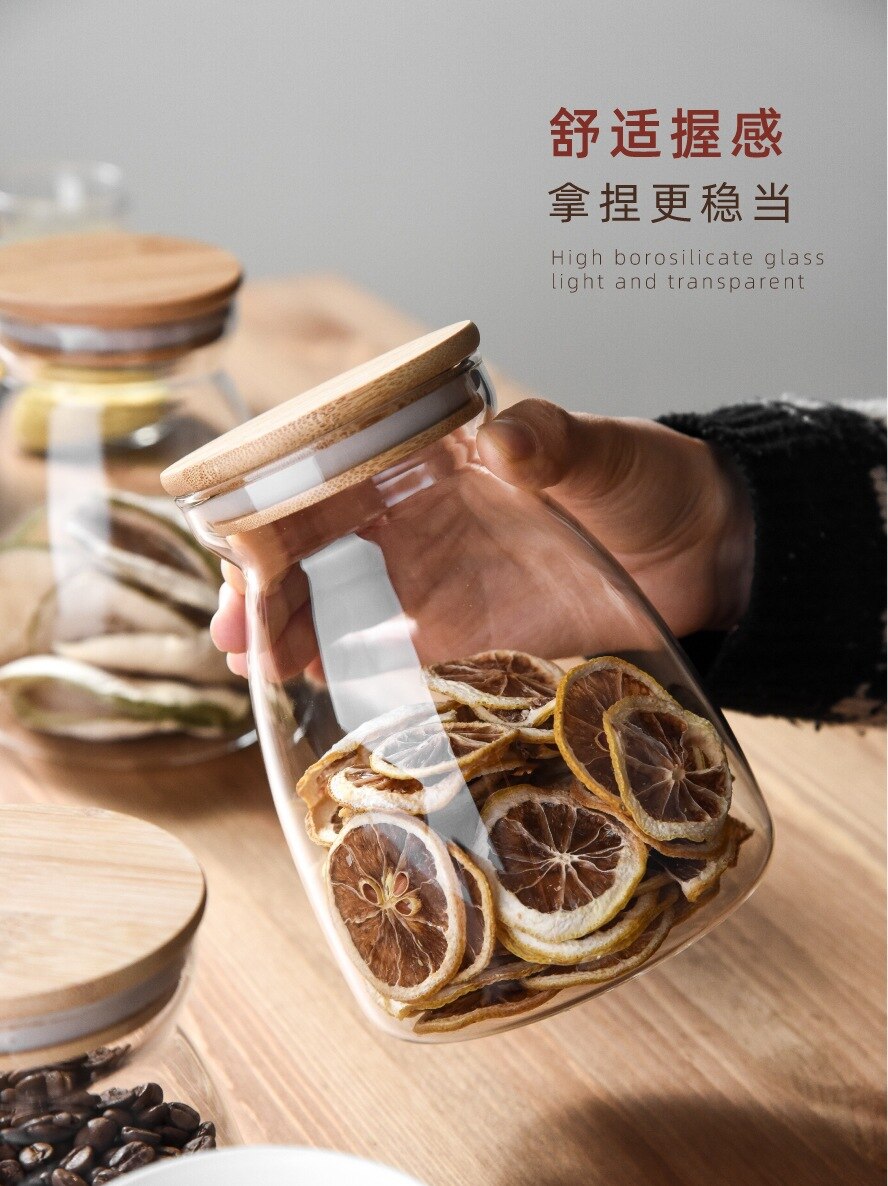 Tea cans sealed tanks high borosilicate glass jars... – Vicedeal