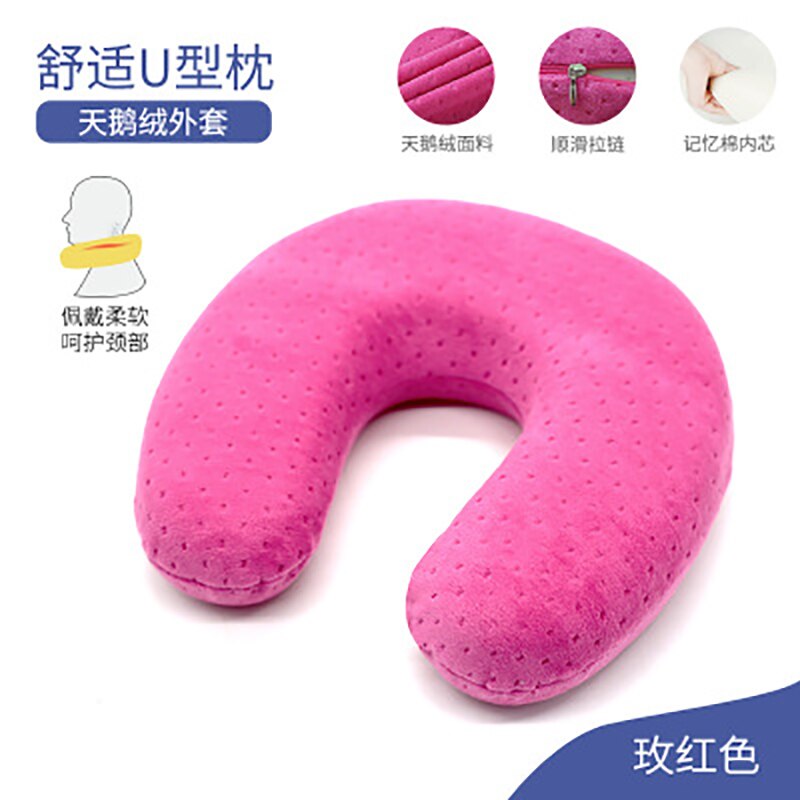 U-Vormige Kussen Memory Foam Reiskussen Trage Rebo... – Grandado