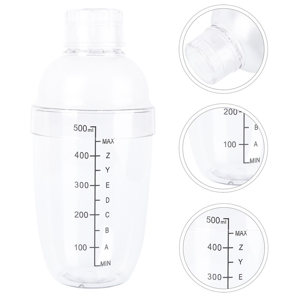350Ml Pc Hars Transparant Hand Shaker Anti-Val Men... – Grandado