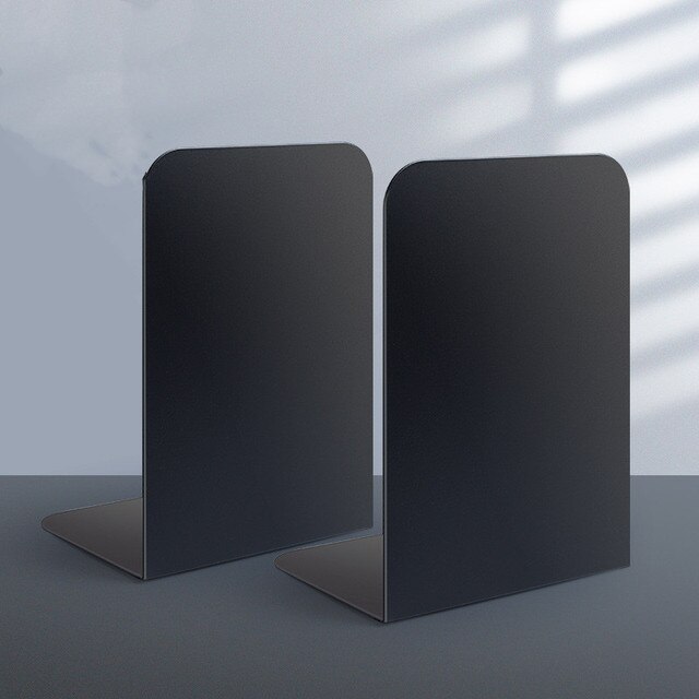 2022 1 Pair Metal Bookends L-Shaped Desk Organizer... – Grandado