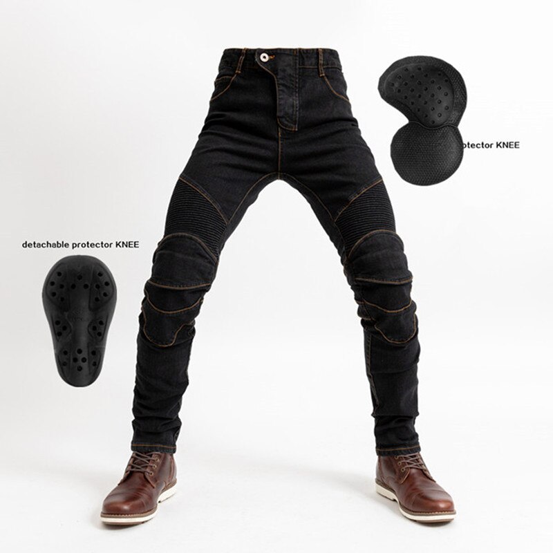 motorcycle racing jeans met knie en heup beschermi... – Vicedeal