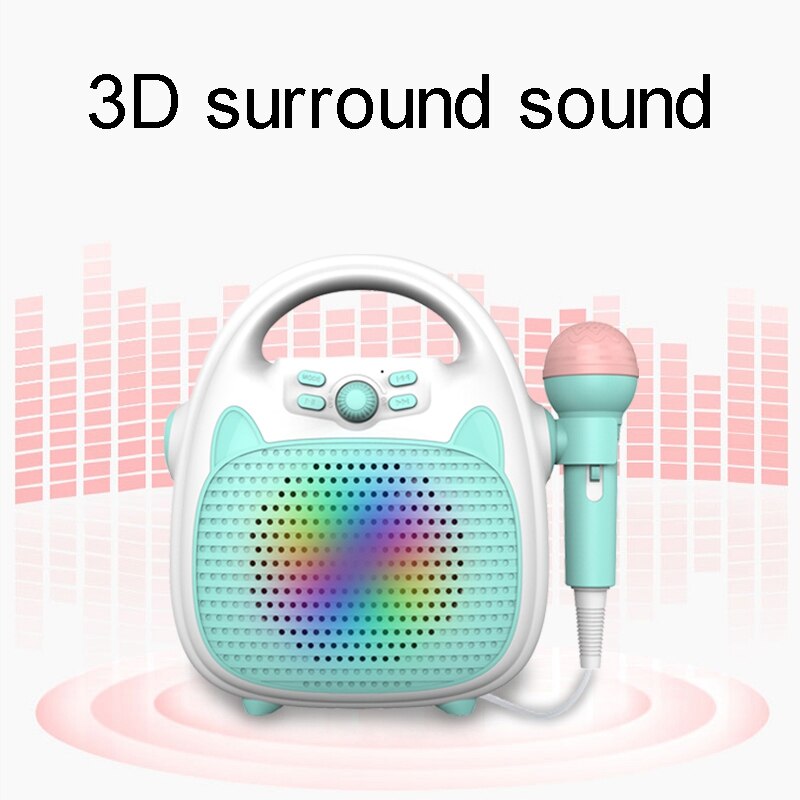 Kids Karaoke Machine Portable Bluetooth Speaker wi... – Grandado