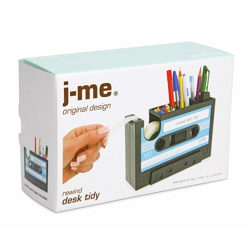 Retro cassette tape pen box for office Desk Tidy p... – Grandado