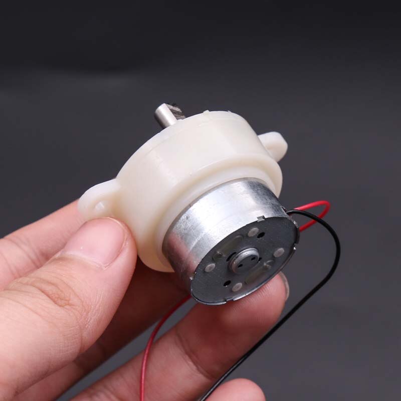 DC 6V-12V 7.5RPM Slow Speed Mute Micro 300 Turbo Worm Gearbox Gear ...