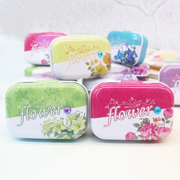 32pc/lot ! Flower diamond Mini cover Iron tin meta... – Grandado