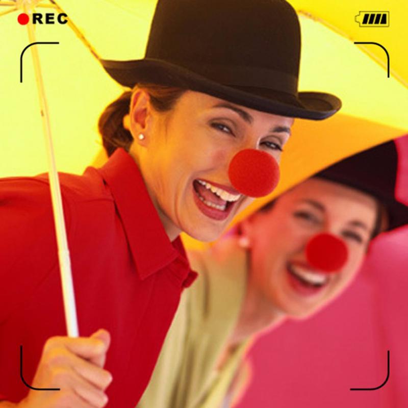1Pc Rode Neus Spons Circus Clown Neus Comic Feesta... – Grandado