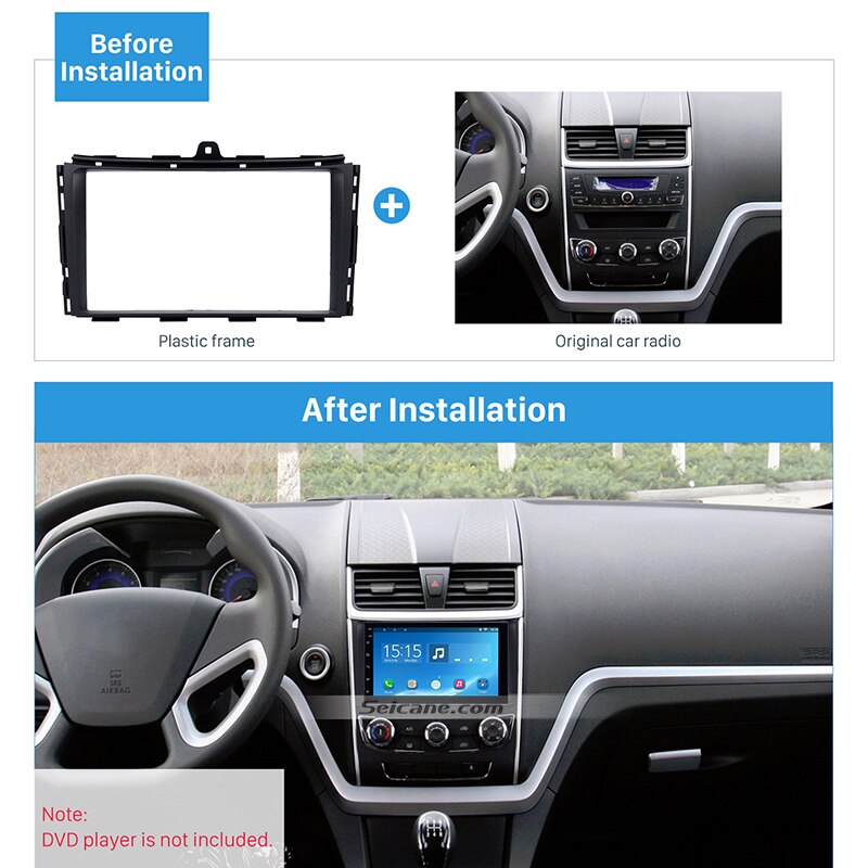 Seicane 2Din Car Stereo Radio Frame Fascia Plastic... – Grandado