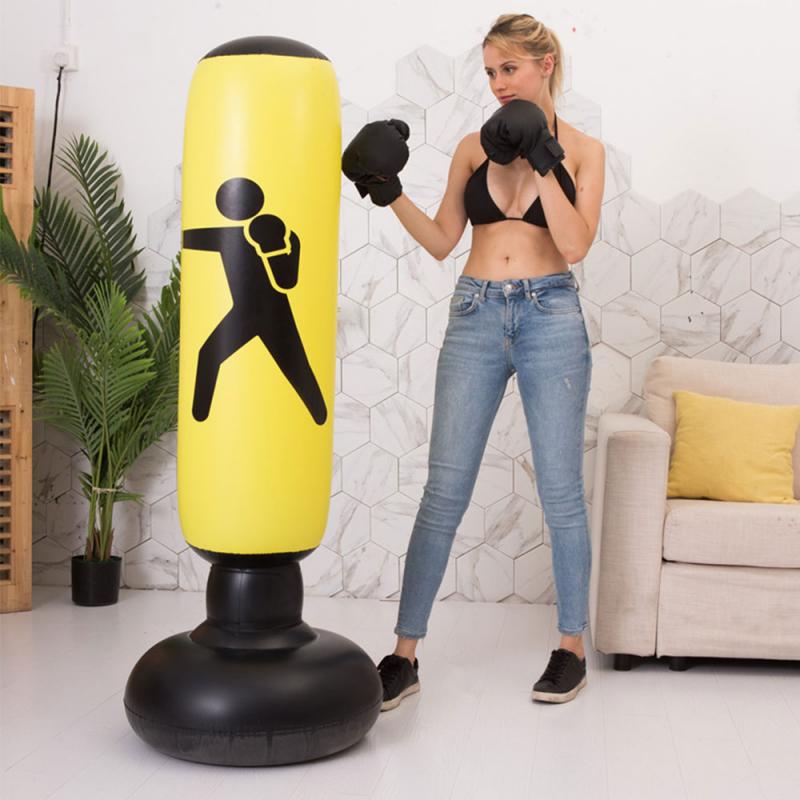 Inflatable Punching Tower Bag Boxing Standing Base... – Grandado