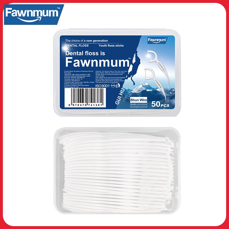 Fawnmum Dental Floss 50Pcs GuiHu Dental Special Su... – Grandado