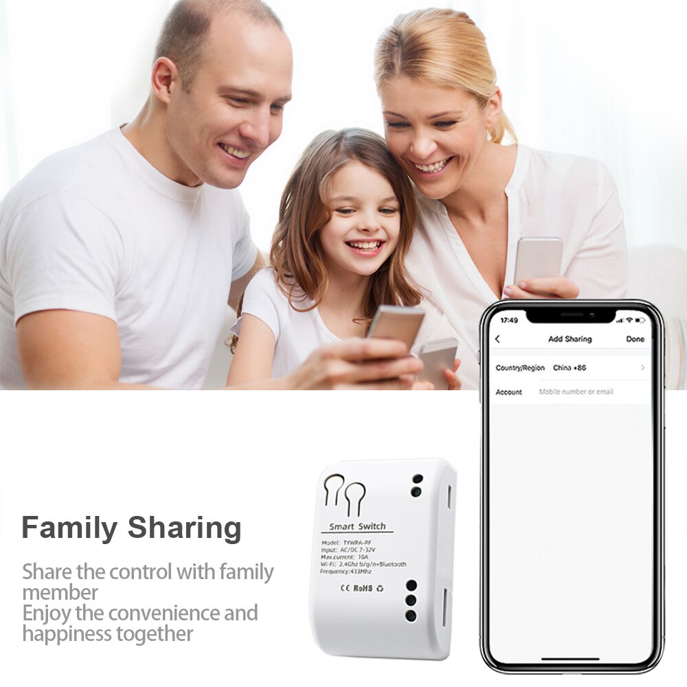 1CH Rf Smart Switch 12V 24V 7-32V Ac Dc Wifi Tuya ... – Grandado
