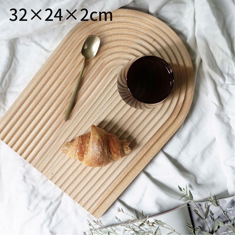 Wooden Water Ripple Chopping Block Household Bread... – Grandado