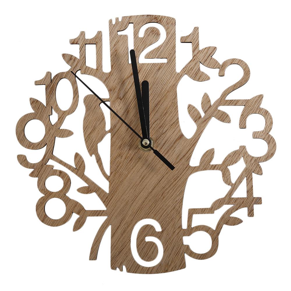 Modern Wood Vintage Wall Clock Style Home Living R... – Grandado