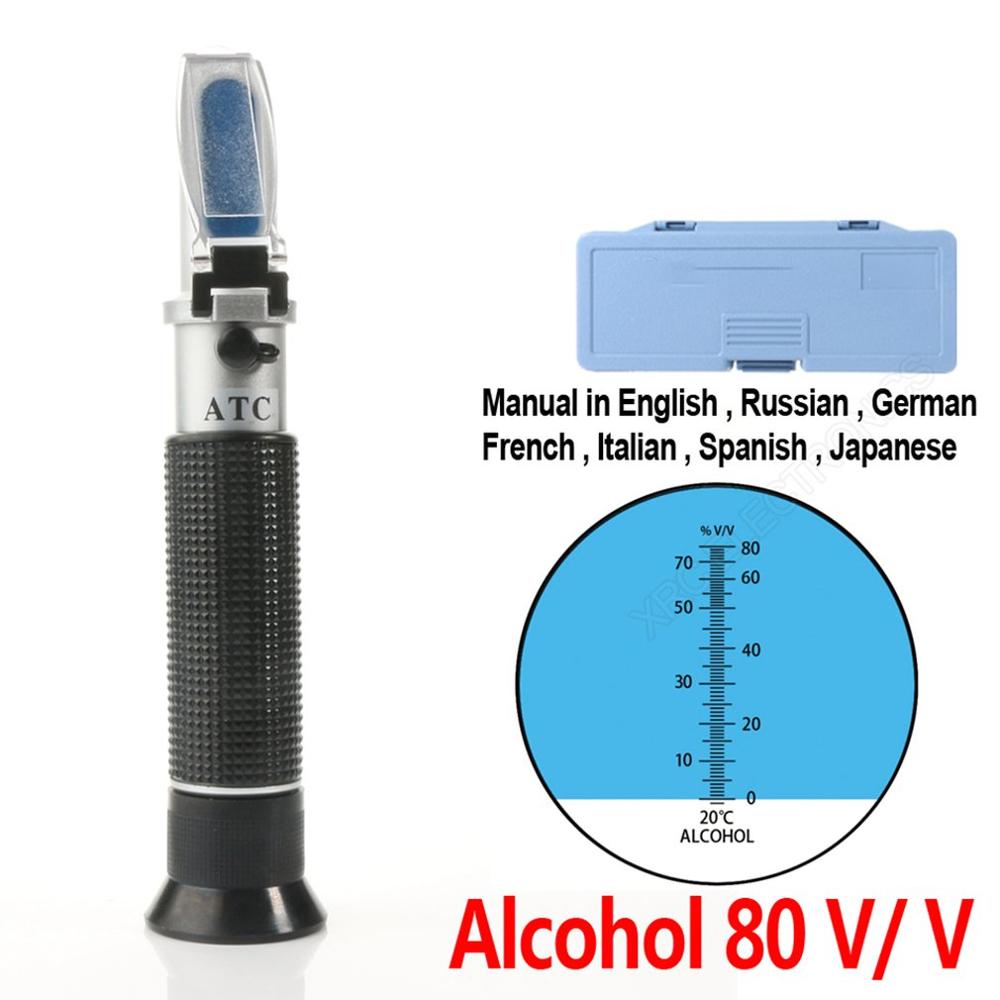 Portable Hand-Held Refractometer Optical Alcohol M... – Grandado
