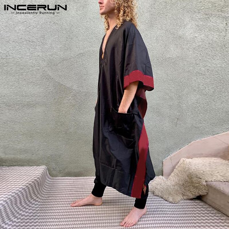 Heren islamitische jubba thobe halflange losse pat... – Vicedeal