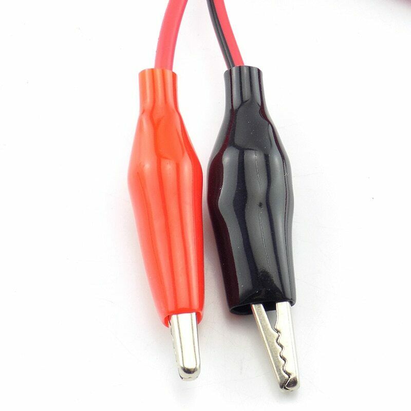 Dual Electric Alligator Clip Test Lead Electrical Vicedeal