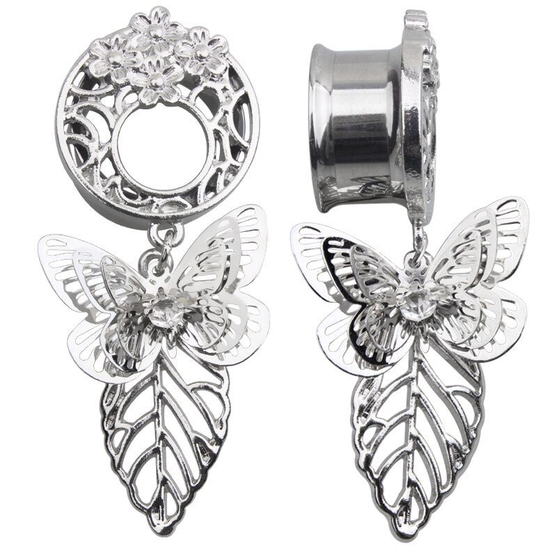 6mm-16mm Butterfly Stainless Steel Ear Plug Tunnel... – Grandado