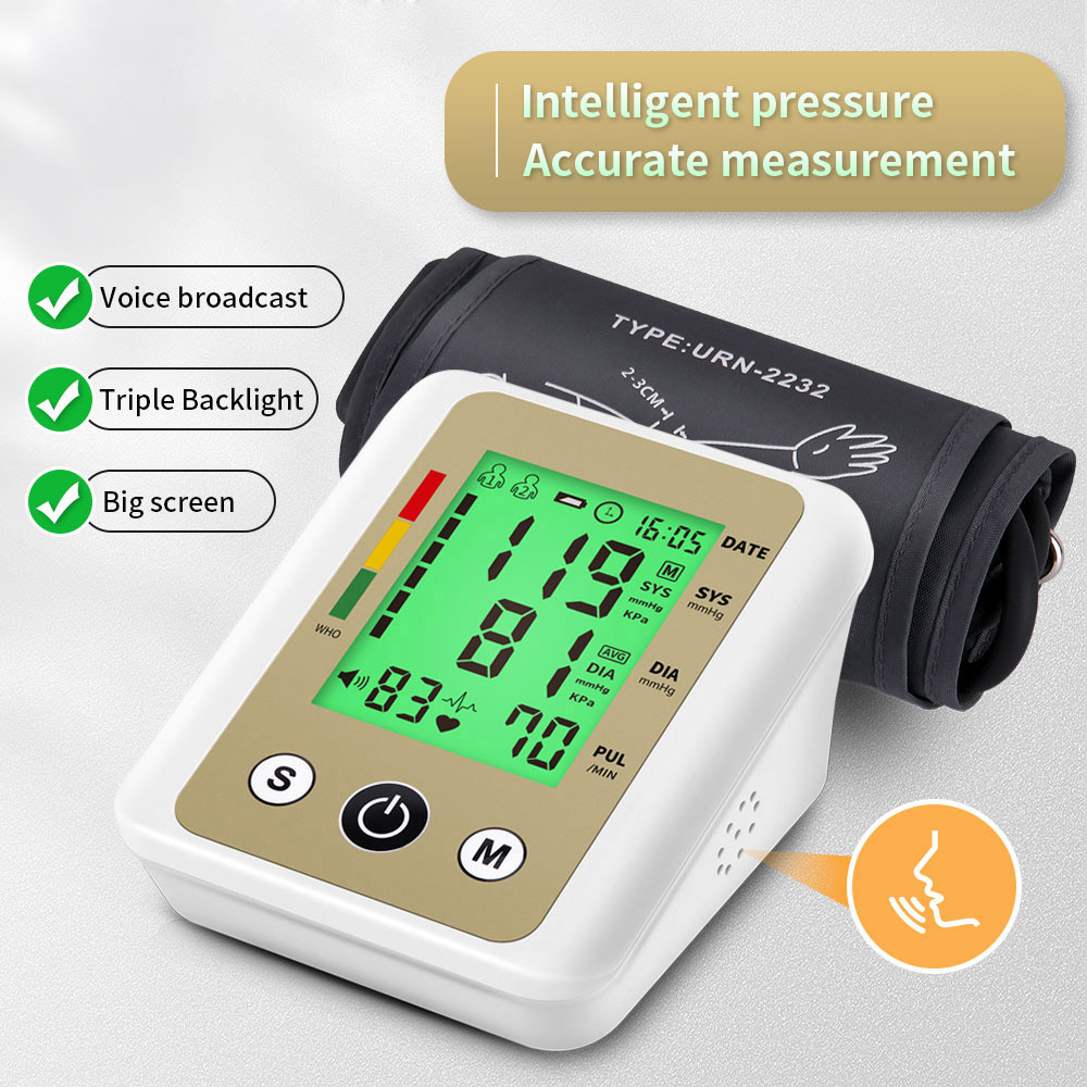Automatic Blood Pressure Monitor Upper Arm Digital... – Grandado