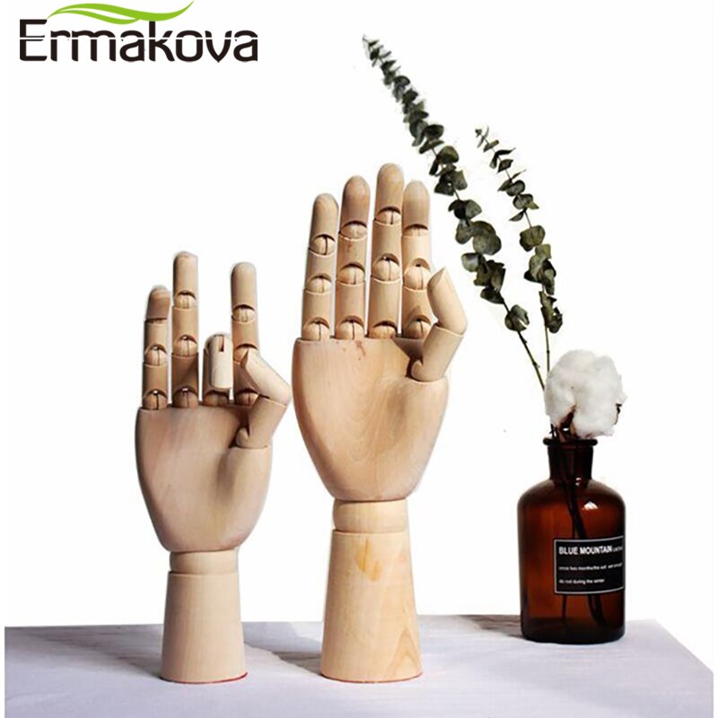 ERMAKOVA Wood Art Mannequin Hand Model Perfect for... – Grandado