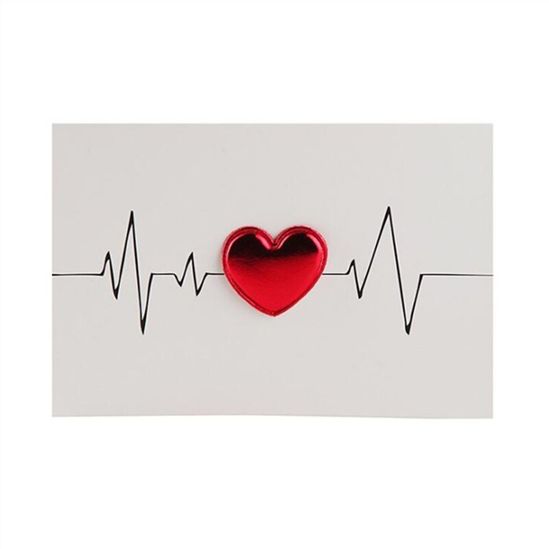 Red Heart Cards Valentine's Day Love Postcard Wedd... – Grandado