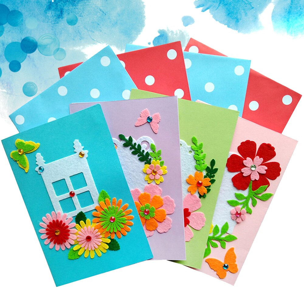 4Pcs Handmade DIY Card Making Material Cloth Greet... – Grandado