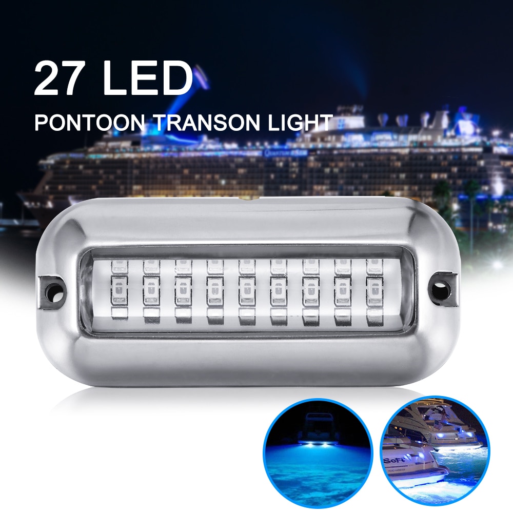 27 LED Stainless Steel Boat Transom Light Underwat... – Grandado