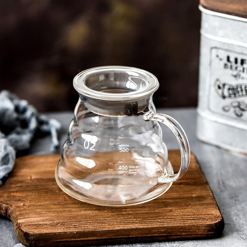 V60 Pour Over Glass Coffee Pot,Drip Coffee Pot,Gla... – Grandado