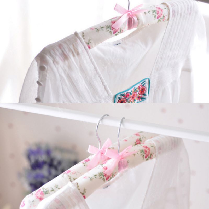 1pc Flower Printed Cotton Fabric Sponge Hanger Spo... – Grandado