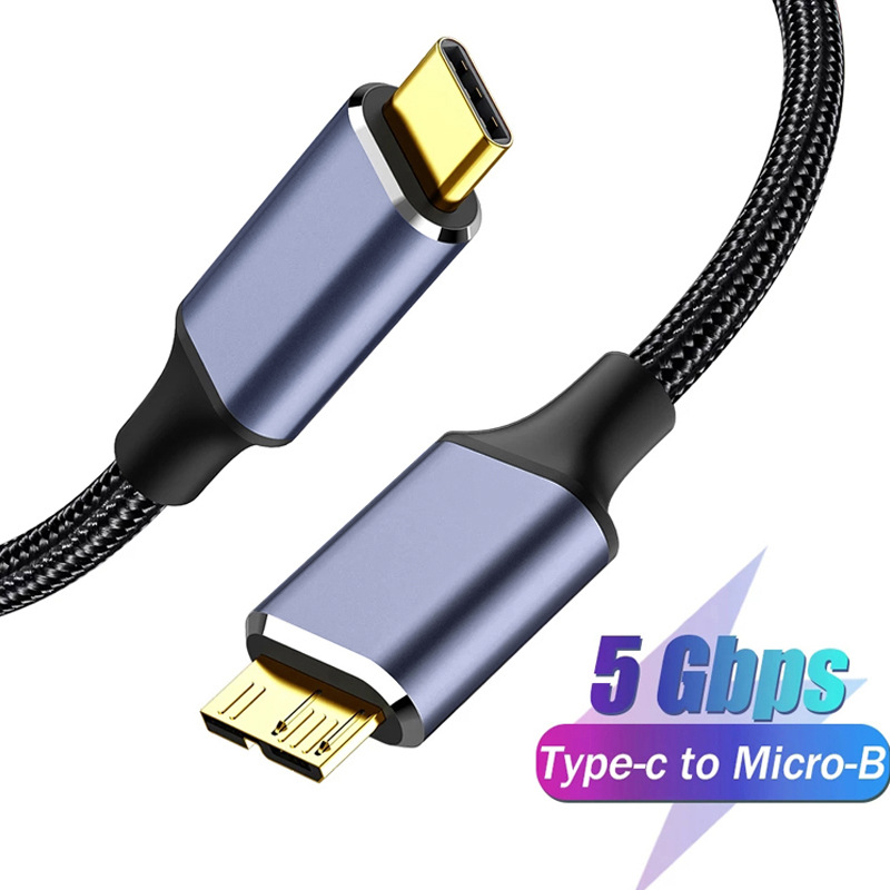 Cable USB C a Micro B 3,0, 5Gbps, 3A, Cable de sin... – Grandado