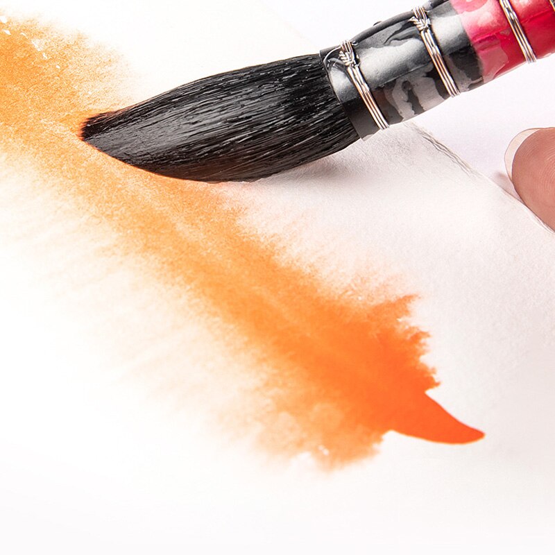 Ronde Eekhoorn Haar Aquarel Penselen Set Handgemaa... – Grandado