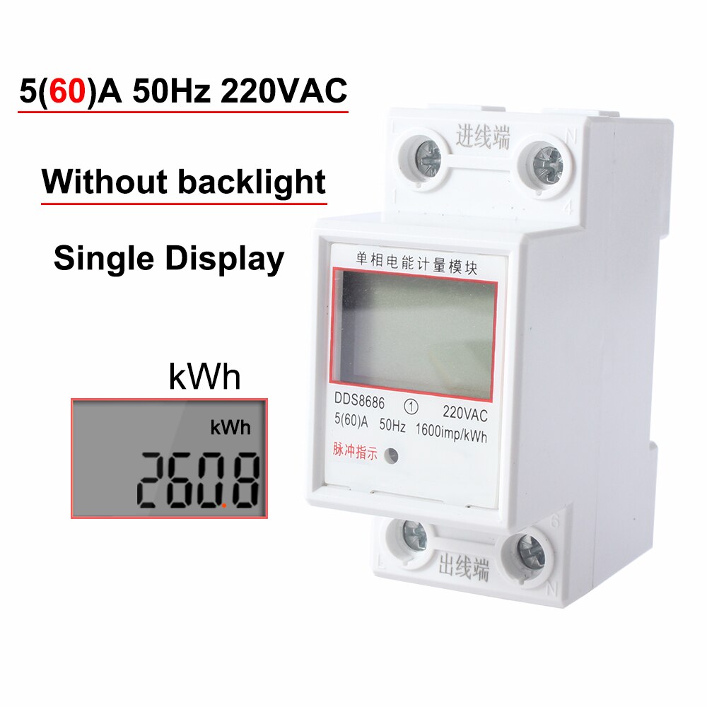 Ac 220V 50Hz Enkele Fase Twee Draads Lcd Digitale ... – Grandado