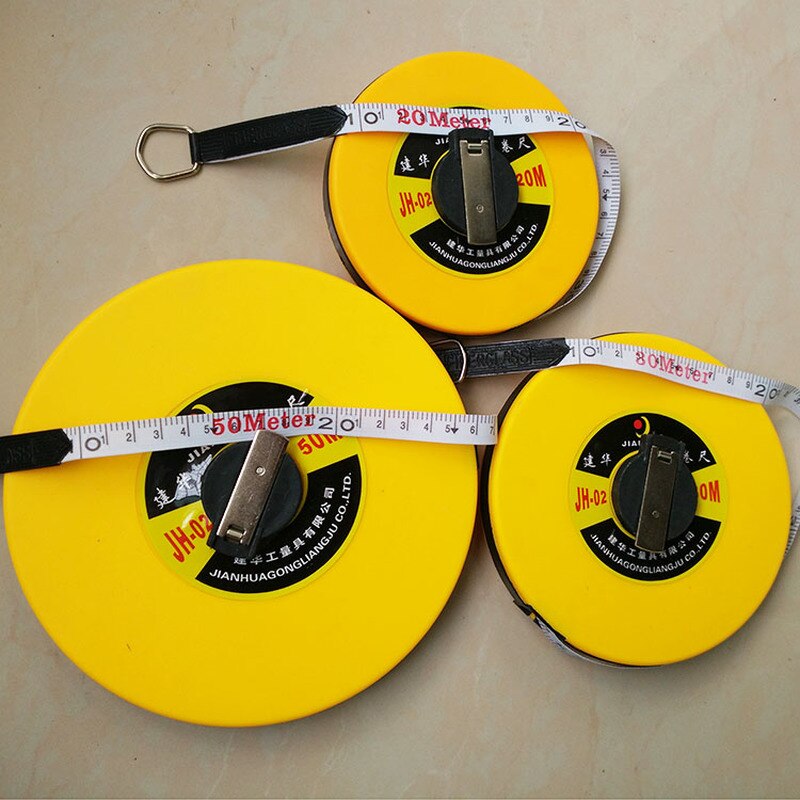 20/30/50m Hand Disc Flexible Ruler retractable Gla... – Grandado