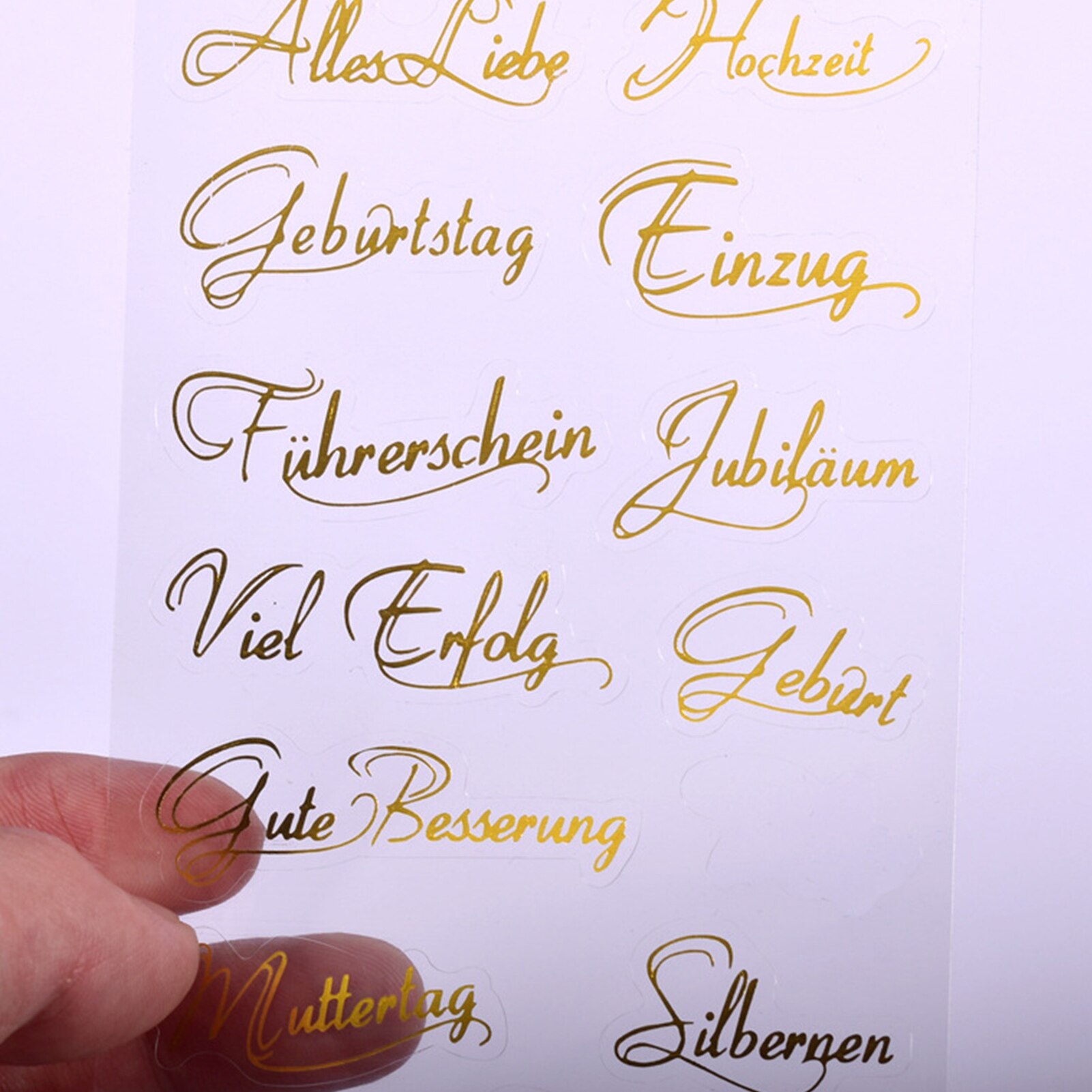 4Pcs Phrases Blessing Words DIY Sticker Transparen... – Vicedeal