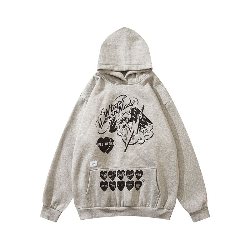 HUMAN MADE Hooded Sweatshirt Embroidered Love Men ... – Grandado