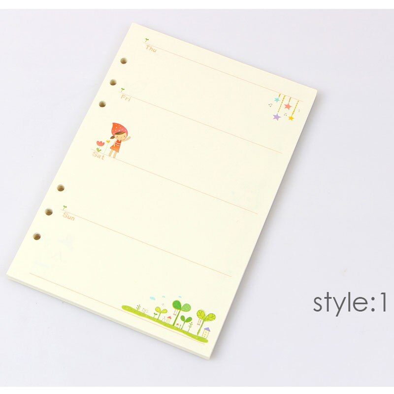 Summer Cute Series Notebook Filler Papers A5/A6 Co... – Vicedeal
