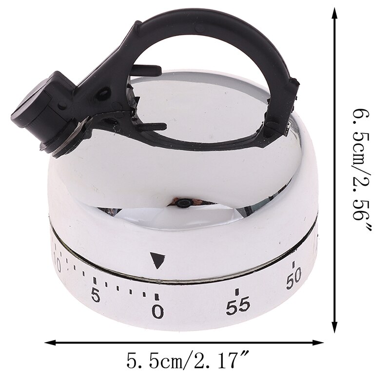 60 Minute Kitchen Timer Alarm Mechanical Teapot Sh... – Grandado