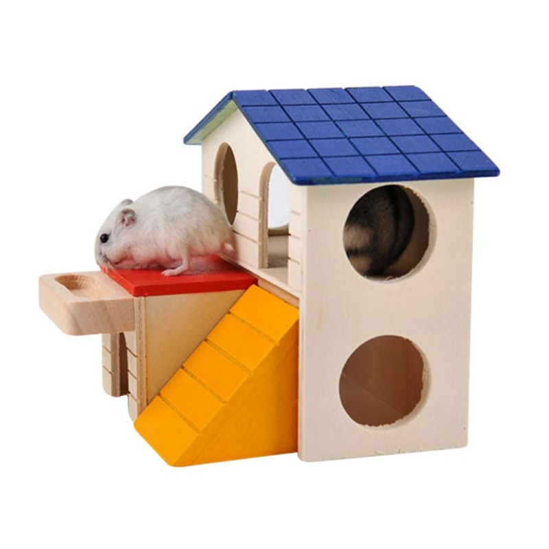 Houten Hamster Nest Slapen Huis Thuis Luxe Kooi Pl... – Grandado